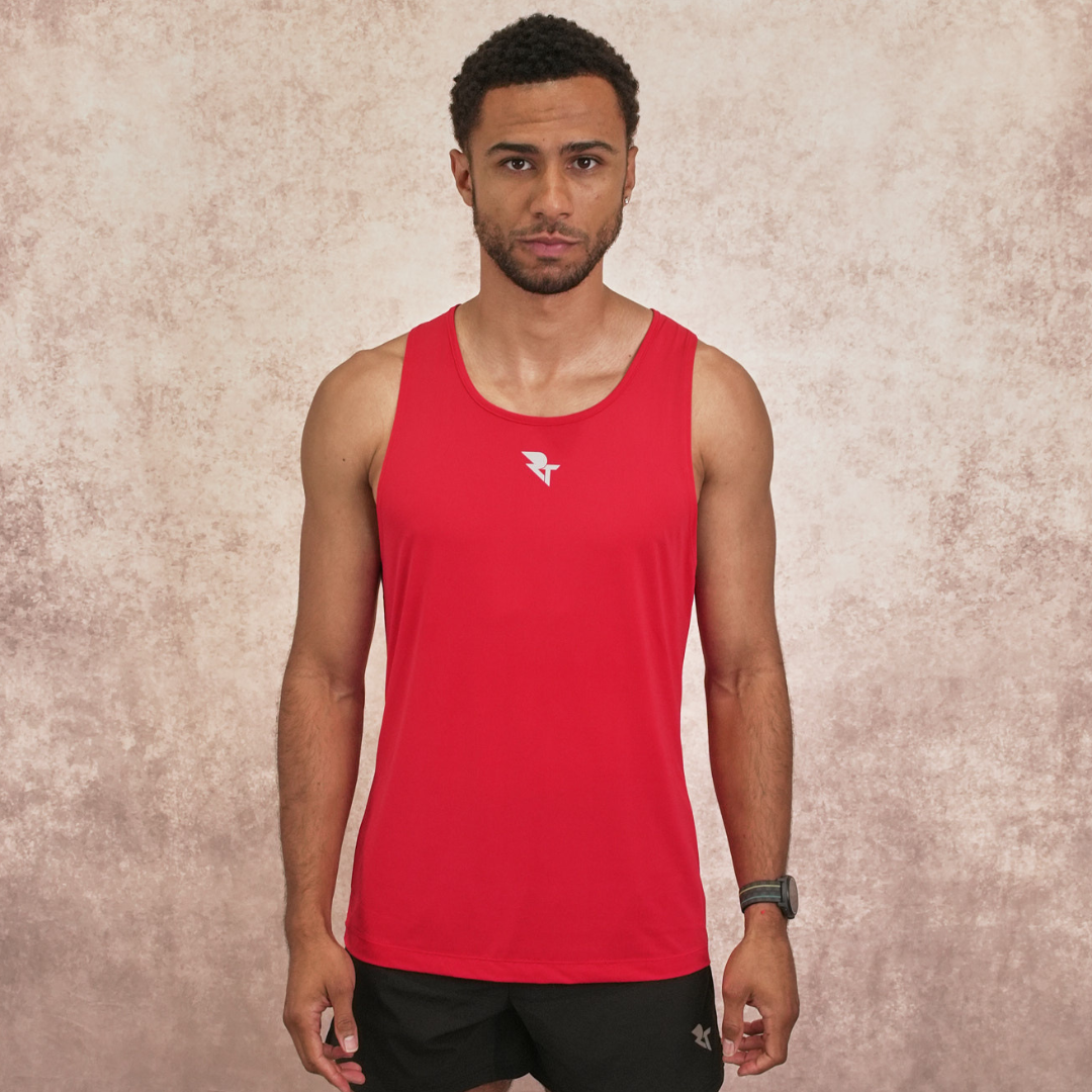 Men's Red Running Vest – RunThrough Kit