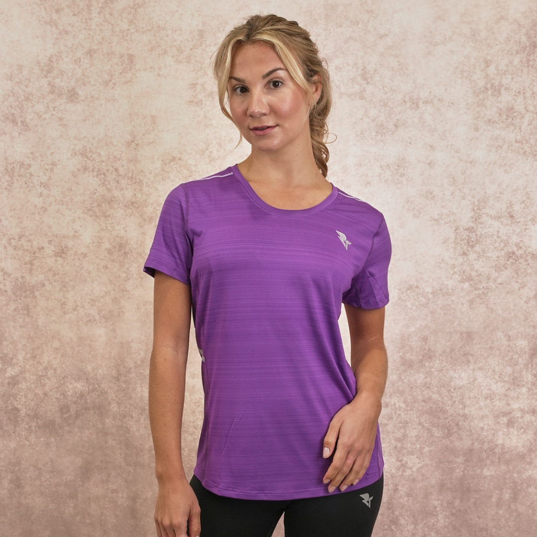Women's Purple Essential T-shirt – RunThrough Kit